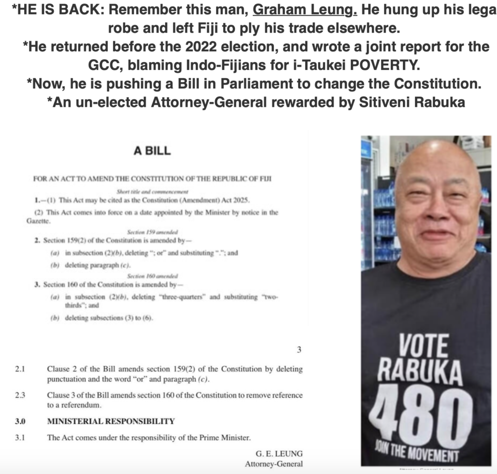 # MR MAGOO’S BILL TO CHANGE THE CONSTITUTION IS UNLAWFUL, EVEN IF THE ...