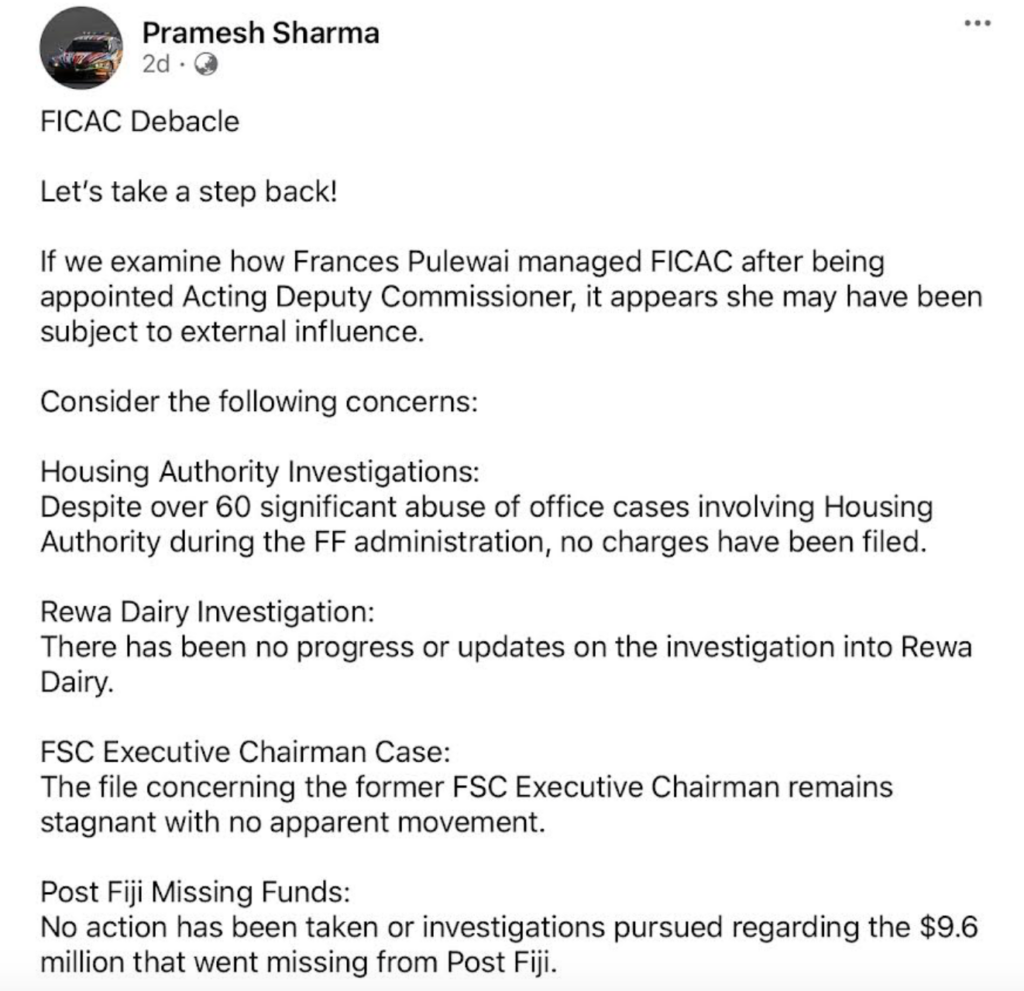 # THE EXTRAORDINARY CONDUCT OF PRAMESH SHARMA, COALITION CHEERLEADER ...