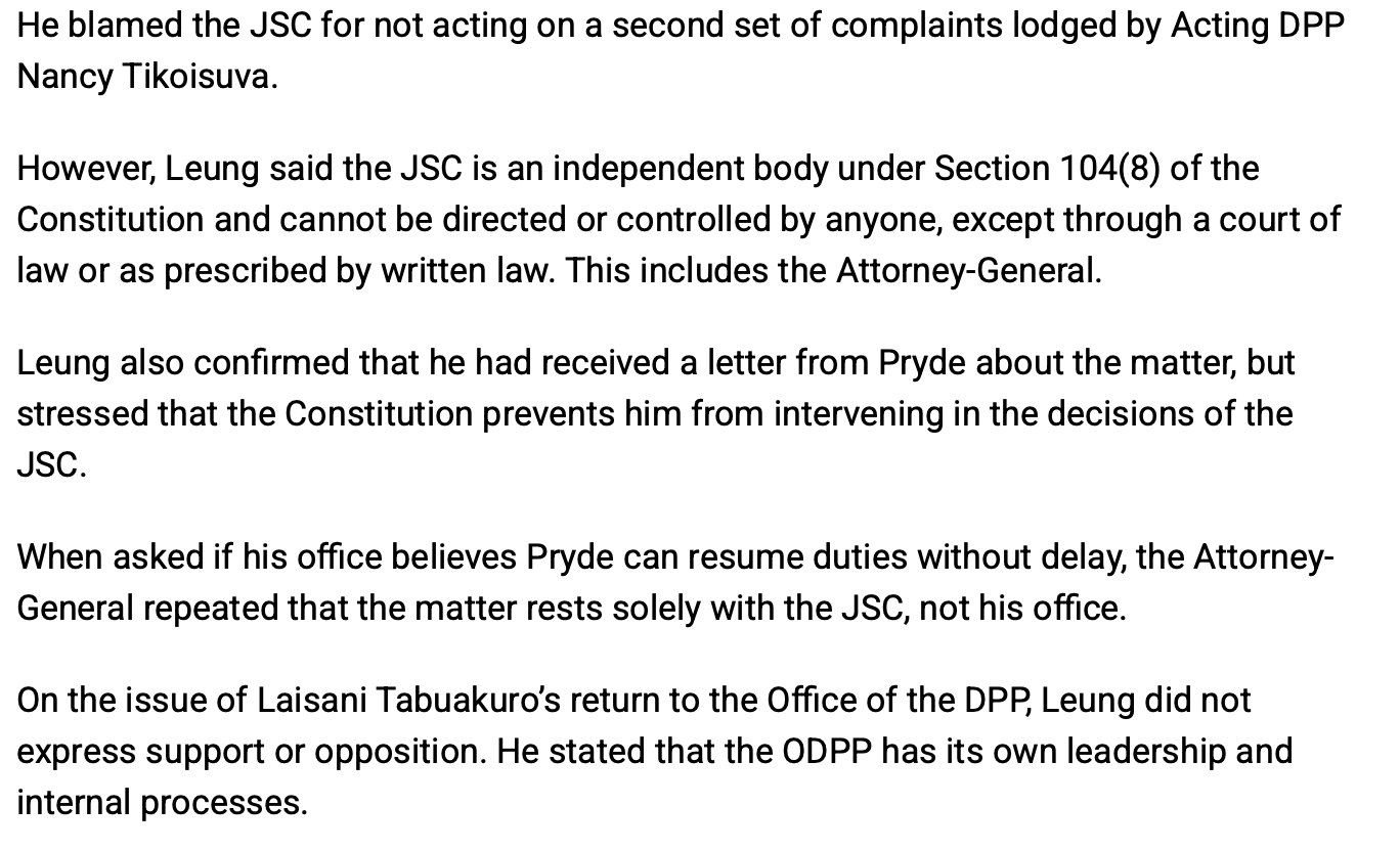 # CHRISTOPHER PRYDE: WHY I AM ABSENT FROM FIJI - grubsheet